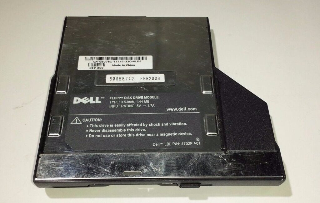 Dell Floppy Disk Module 4702P A01 for CD-DVD Laptop Drive Bay ...