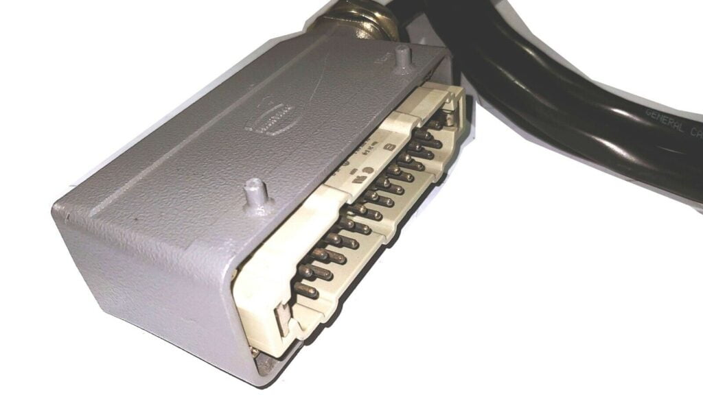 Harting 24-Pin Han EM Male Connector & General Cable 10 Wire 10 ...