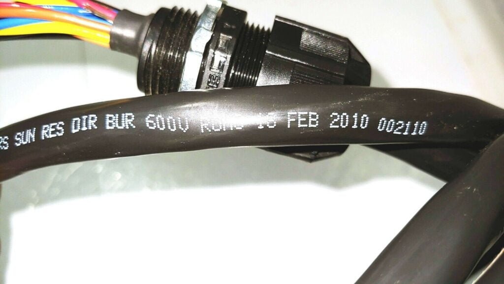 Harting 24-Pin Han EM Male Connector & General Cable 10 Wire 10 ...