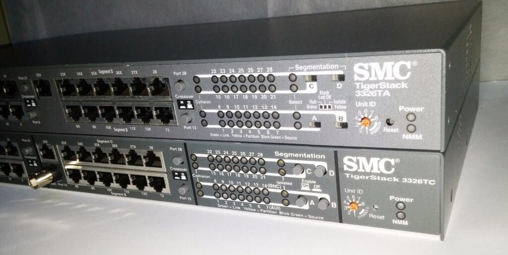 SMC TigerStack SMC3326TA & SMC3326TC 10/100 Multi Segment Stackable ...
