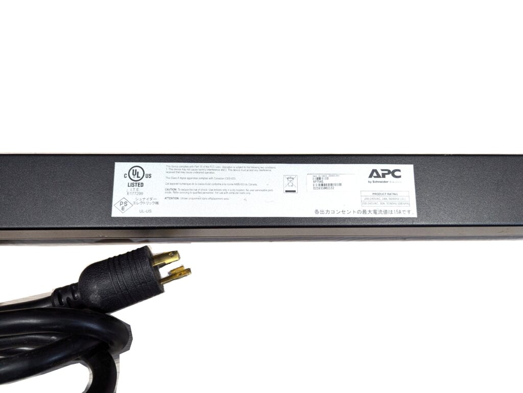 Ended | APC AP7541 Basic Rack PDU 0U 30A 208V (20x) C13 (4x) C19 ...