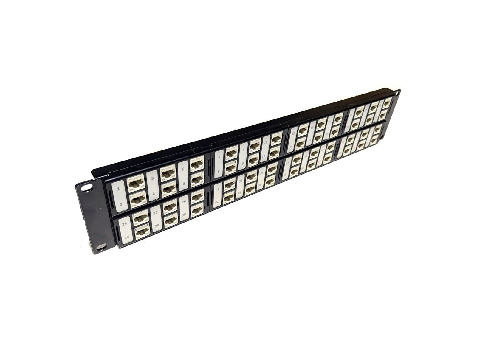 CommScope Systimax 48-Port 2U Cat6 Patch Panel M2000-48 UNJ600 (RJ-45 ...