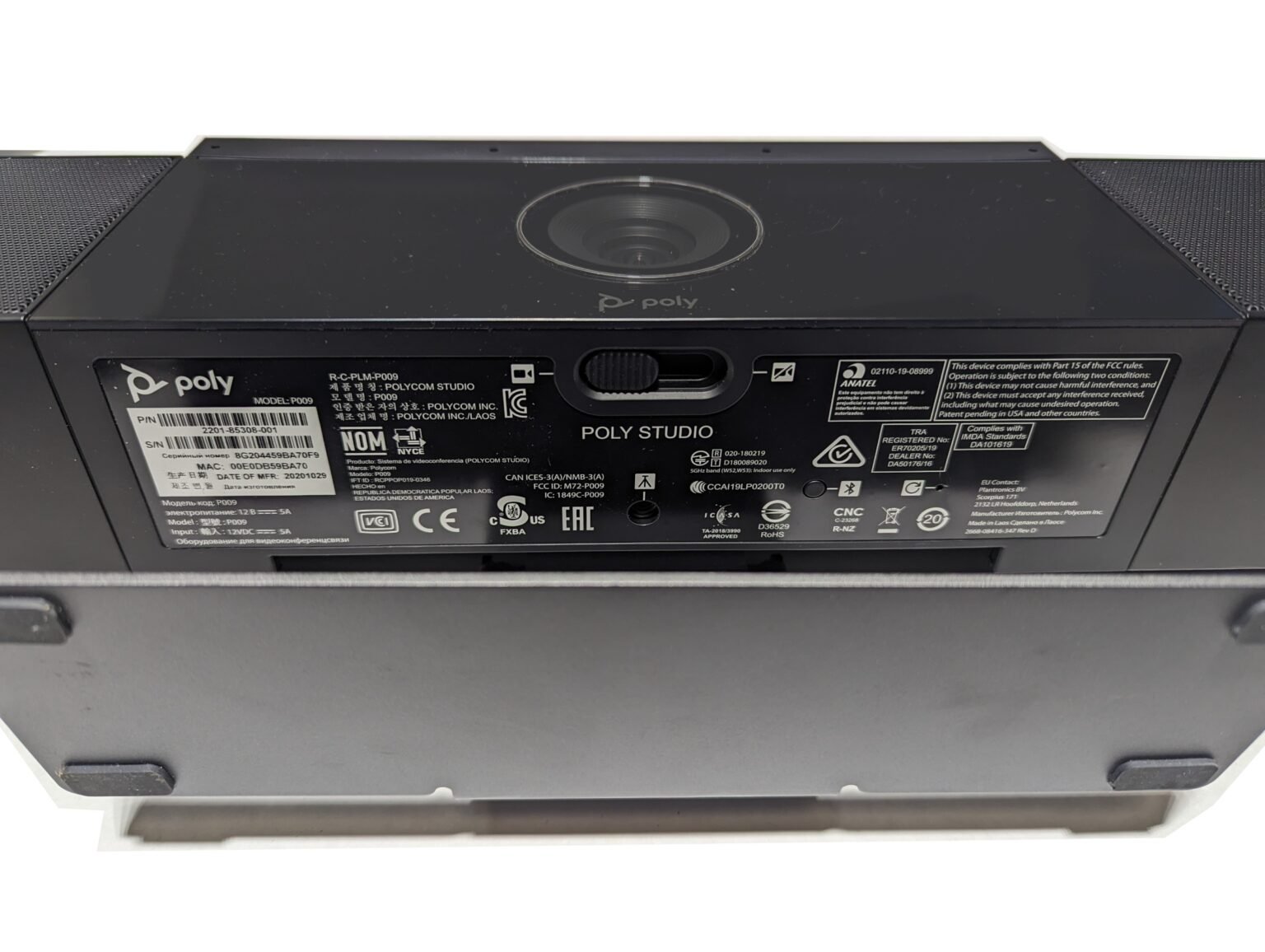 Poly Studio Premium USB 4K Video Bar HD Webcam Speaker P009 | Adhesive ...