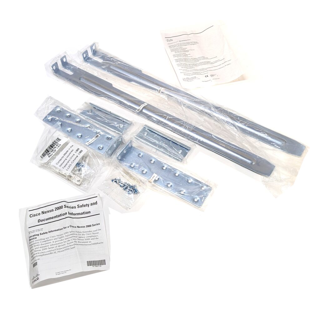 Cisco Nexus 2000 3000 5000 Series 1RU Rack Rails Accessory Kit 53-3541 ...