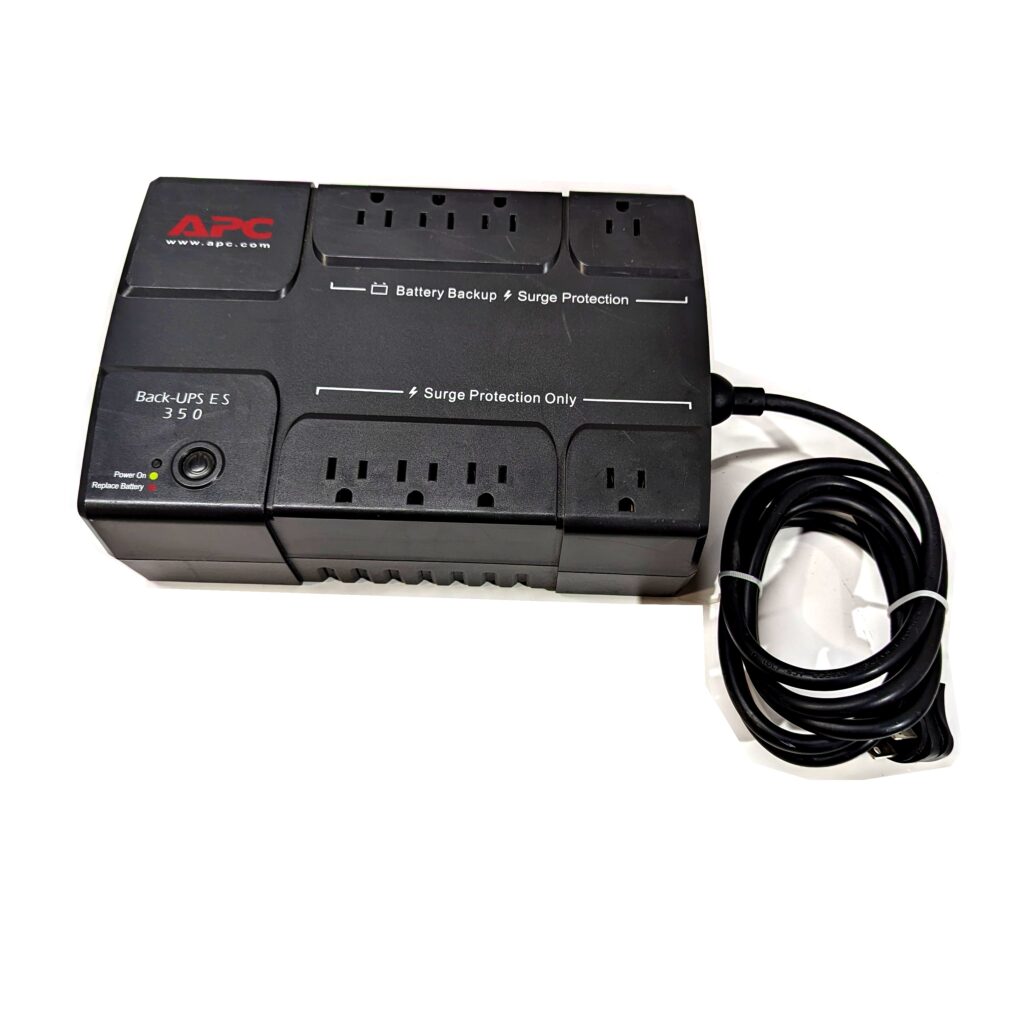 APC BE350R Back-UPS ES 350VA 200W 120V 8-Outlet No Battery | Adhesive ...