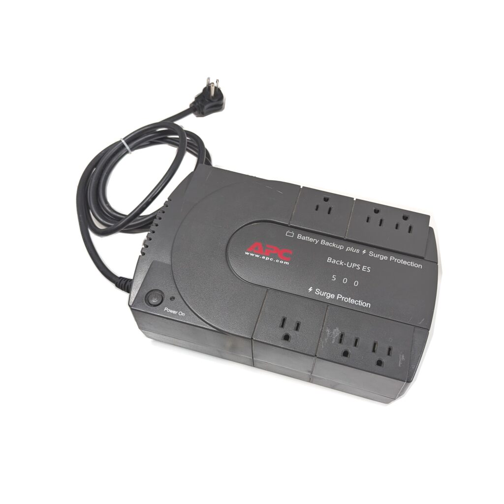 APC BE500U Back-UPS ES 500VA 300W 120V 6-Outlet No Battery | Adhesive ...