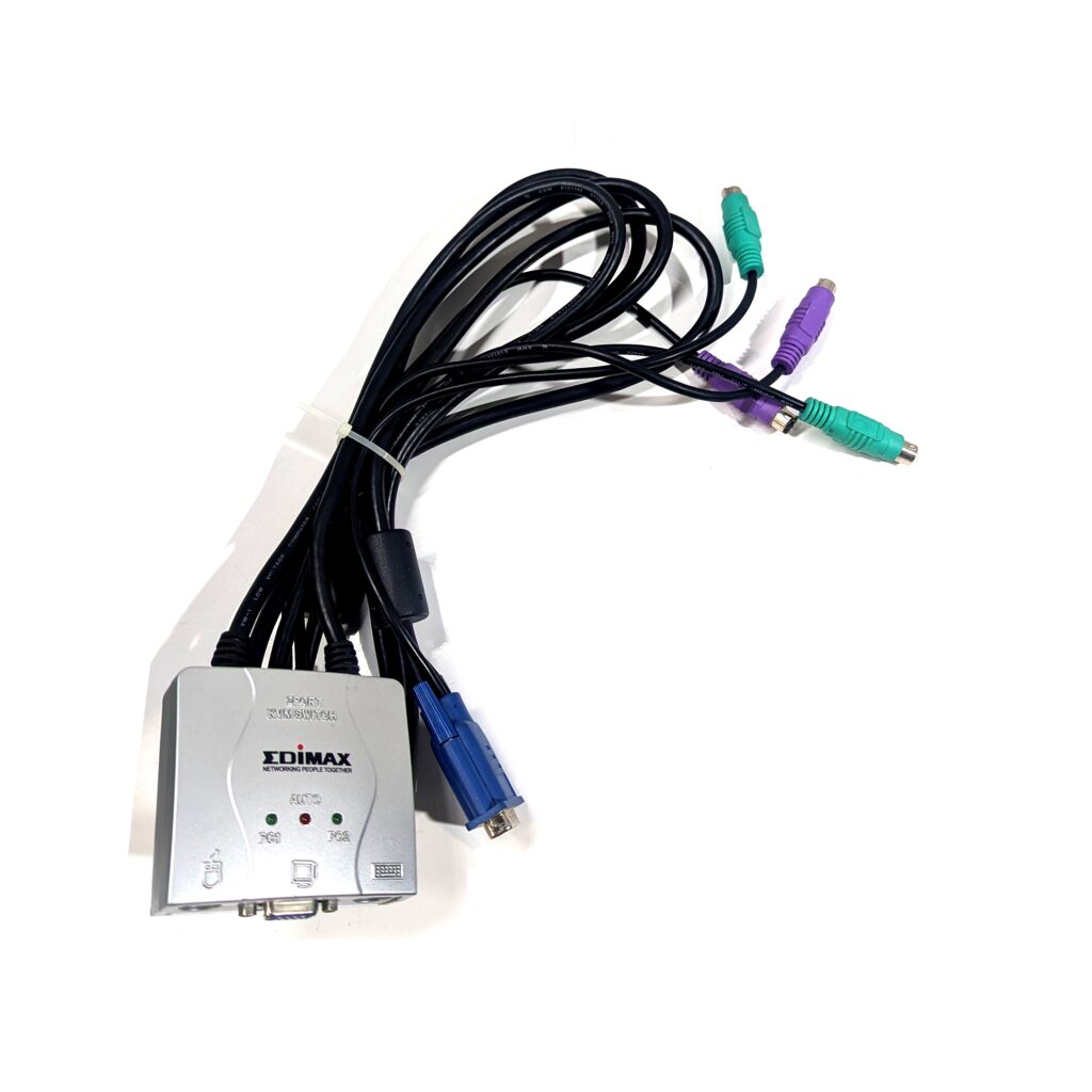 Edimax EK-PS2C 2 Ports PS/2 Mini KVM with Cables | Adhesive Networks