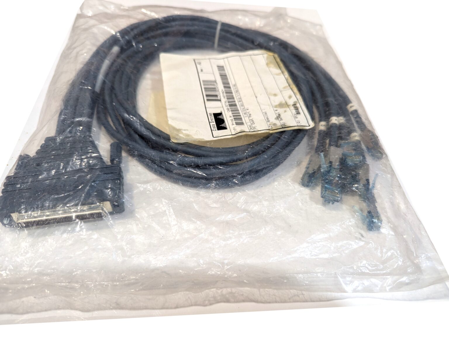 Cisco CAB-OCTAL-ASYNC= 8 Lead Octal Cable (68 pin to 8 Male Rj-45s ...