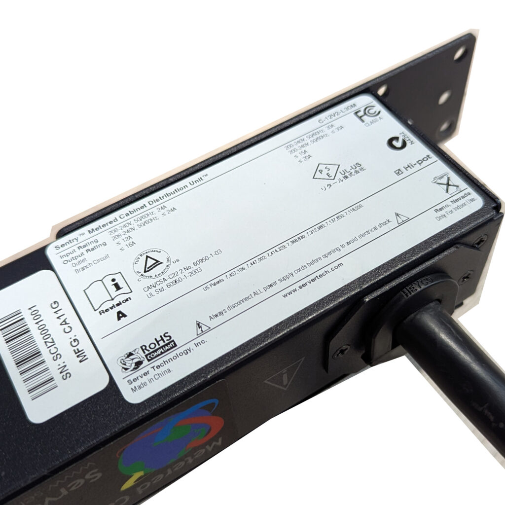 Server Technology C-12V2-L30M Metered PDU 208-240V (12x) C13 Outlet L6 ...