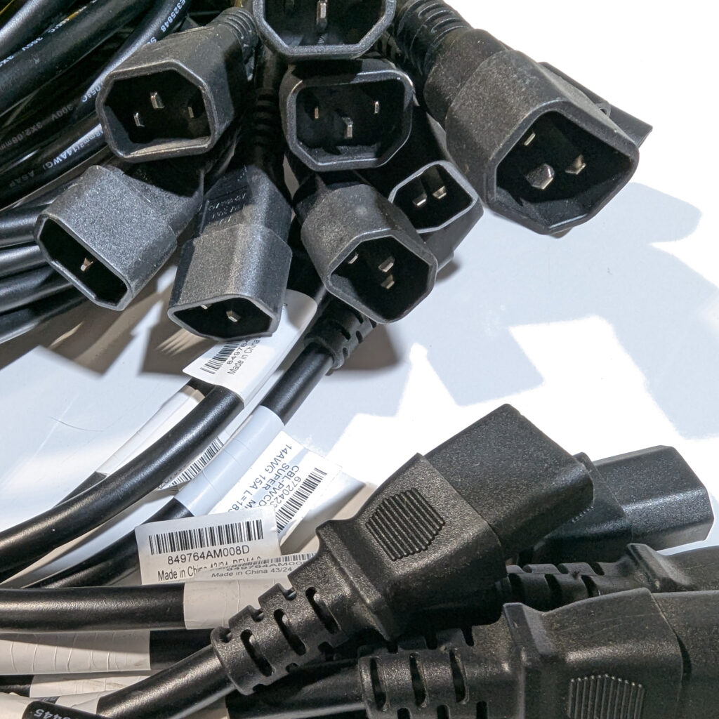 Supermicro 6 Ft (Quantity 10) IEC320-C13 to C14 AC Power Cords 15A 250V ...