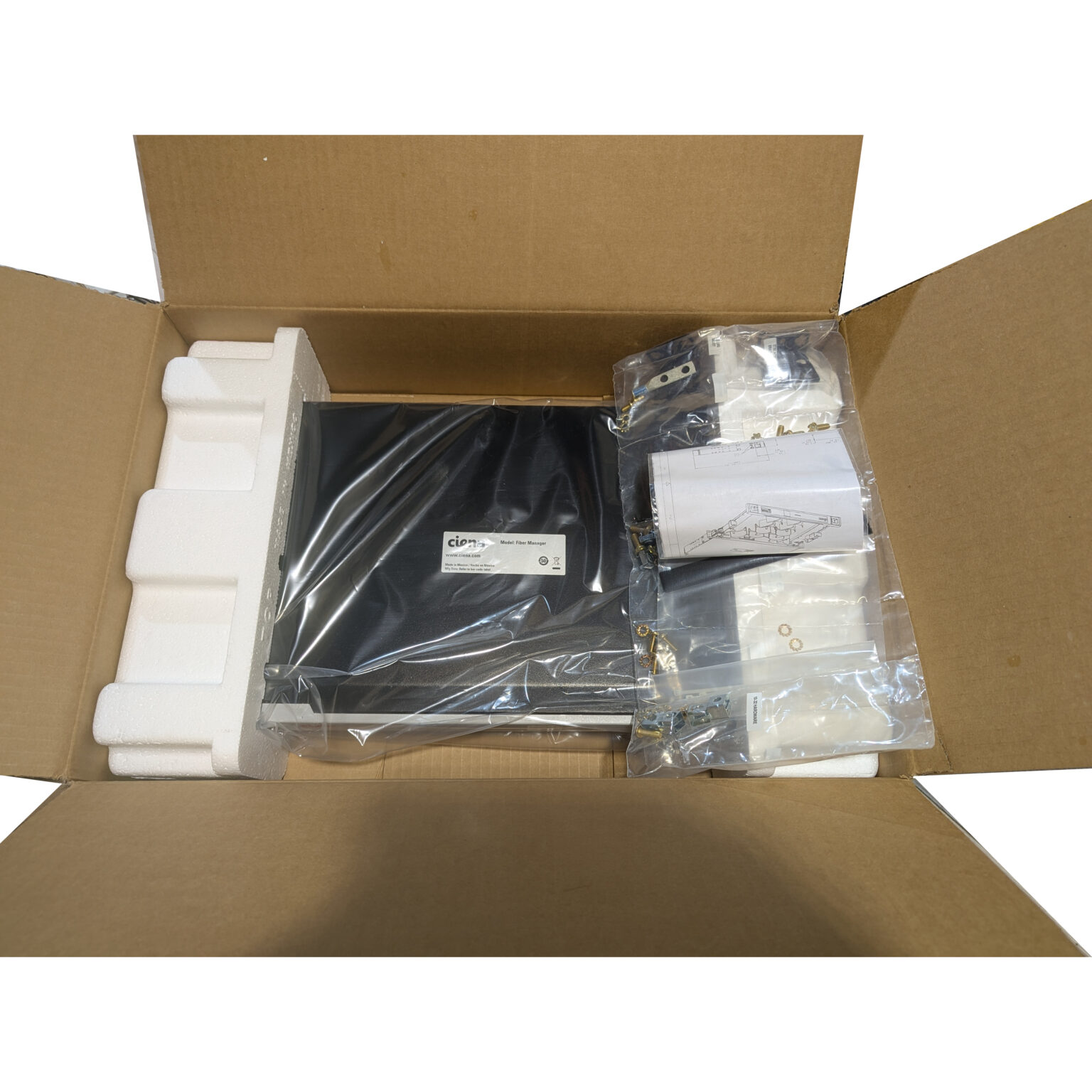 Ciena 1U Bulk Fiber Management Tray 174-0094-900 | Adhesive Networks