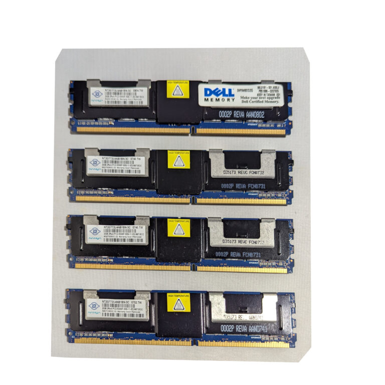 Nanya 8GB (4x2GB) 2Rx4 PC2-5300F-555 DDR2 240-Pin RAM Server Memory ...