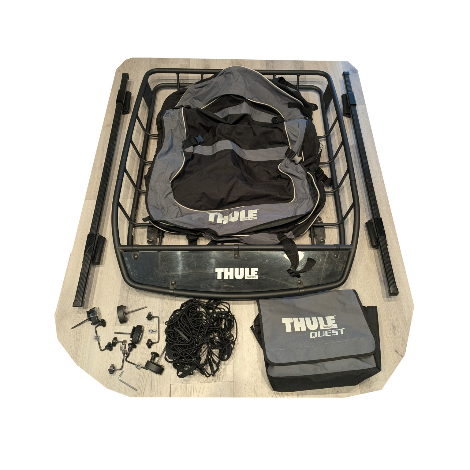Thule Canyon XT Roof Basket Black 859002/859XT with Cargo Net & Cargo ...