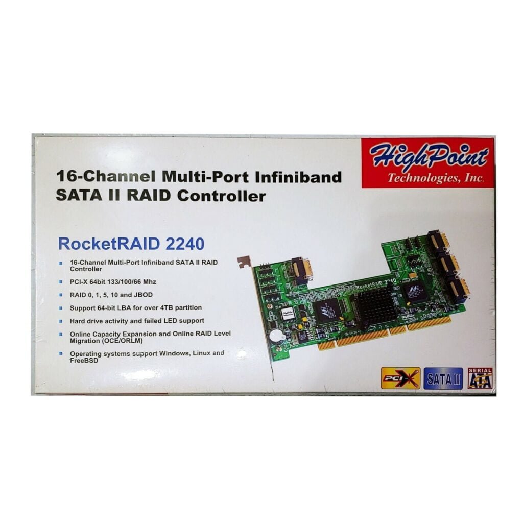 HighPoint RocketRaid 2240 16-Channel Multi-Port Infiniband Raid ...