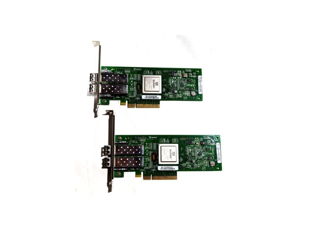 QLogic QLE2562-HP 8GB Dual Port Fibre Channel PCIe HBA with HP SFPs ...