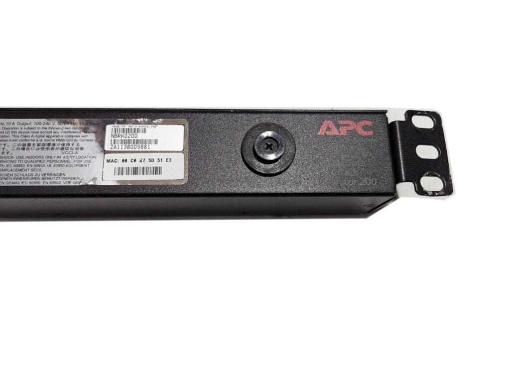 APC 1U NetBotz Rack Monitor 200 NBRK0200 | Adhesive Networks