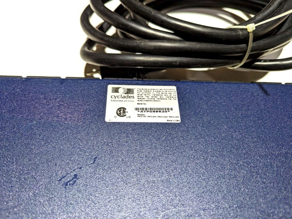 Cyclades Alterpath PM10-20A Metered PDU 1U 20A 120V 10-Oulet 5-20P ...